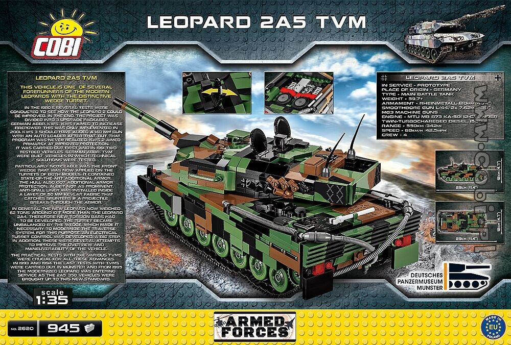 1/35 Leopard 2A5 TVM (945 pcs) – 105th Armoury